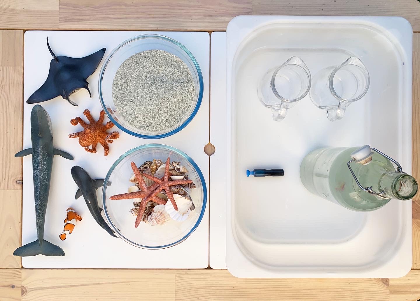 DIY : fabriquer un bac sensoriel sur le thème de la mer